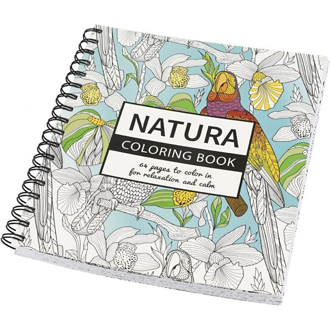Libro Colorear Antistress - Natura Colouring Book - Culturart